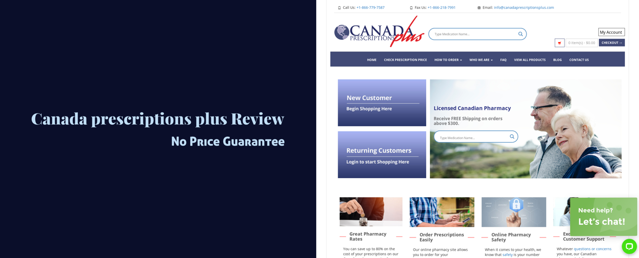 Canada Prescriptions Plus Review – No Price Guarantee - Crook County ...