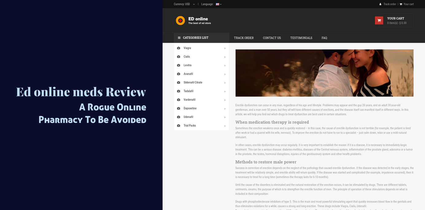 Ed Online Meds Review – A Rogue Online Pharmacy To Be Avoided - Crook ...